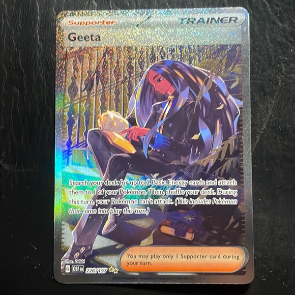 Pokemon | Toys | Obsidian Flames Geeta Full Art Trainer | Poshmark